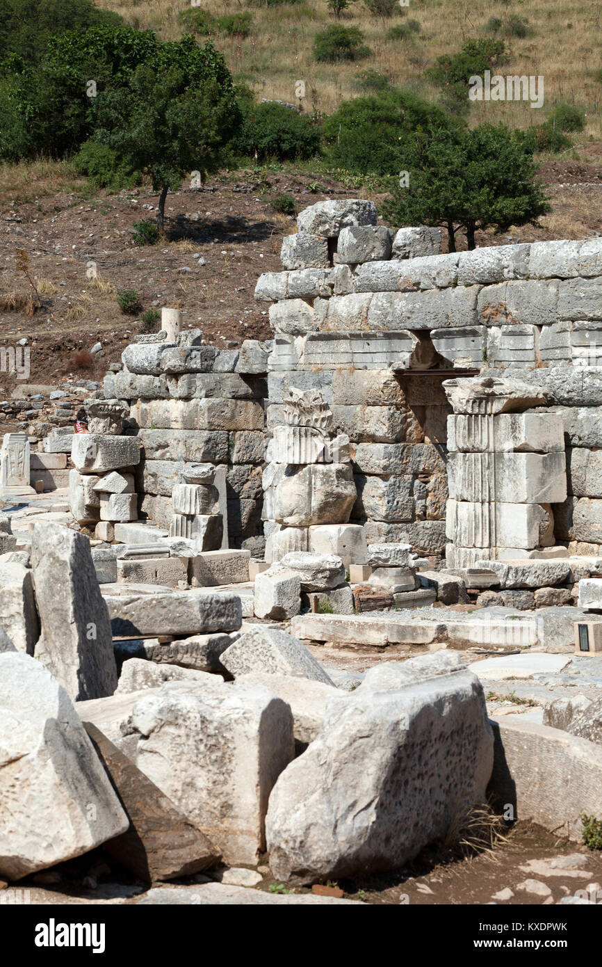 Ruins of the ancient Greek city Ephesus Stock Photo - Alamy