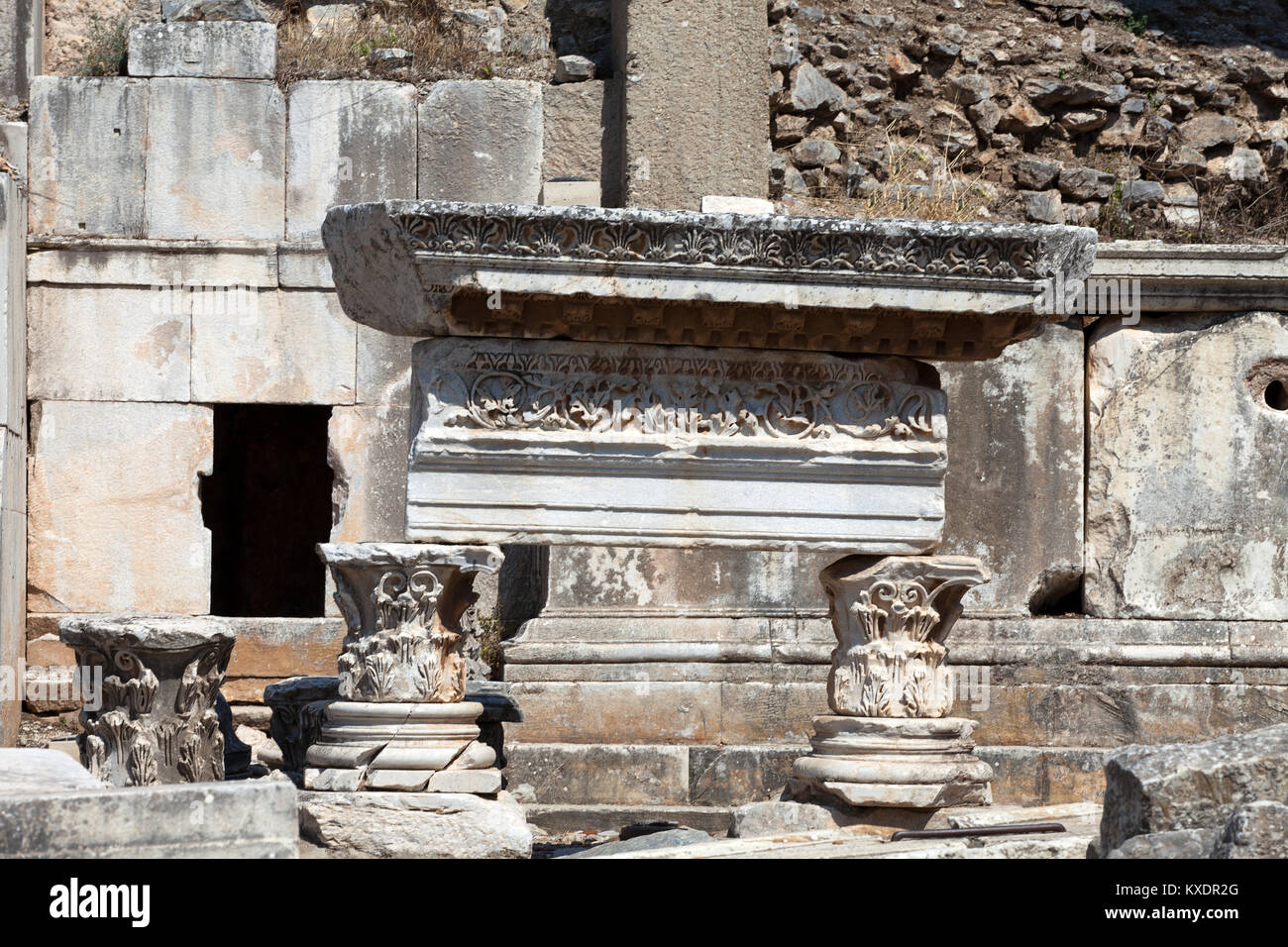 Ruins of the ancient Greek city Ephesus Stock Photo - Alamy