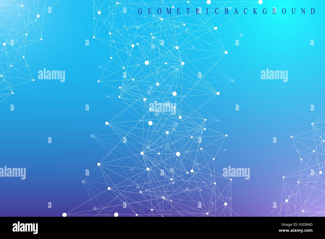 Futuristic background communication, globalization. Lines and dots ...