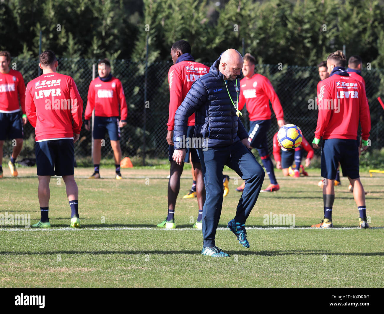 Walter Zenga, new football coach of F.C. Crotone at his first team ...