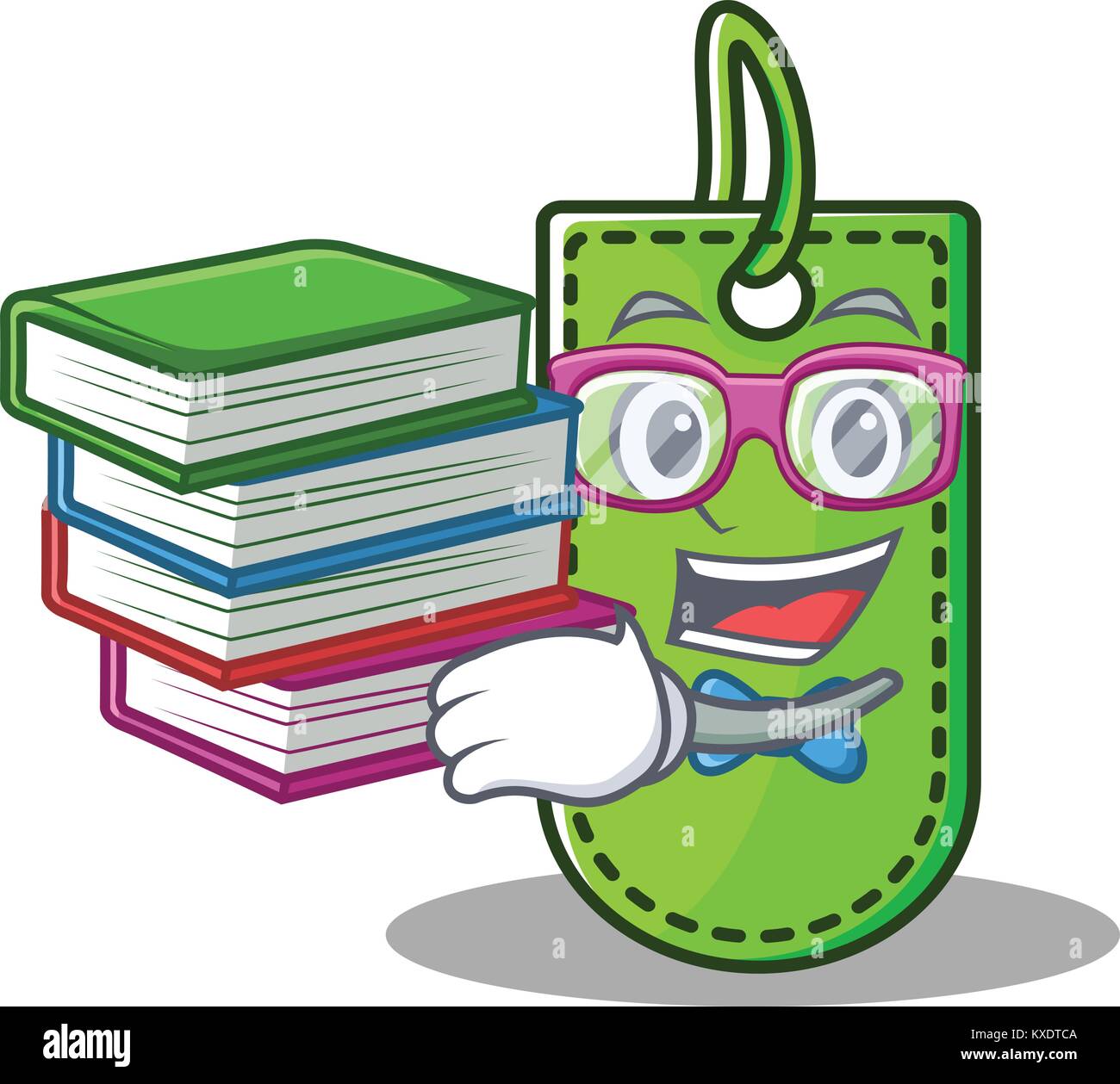 Student with book price tag mascot cartoon Stock Vector Image & Art - Alamy