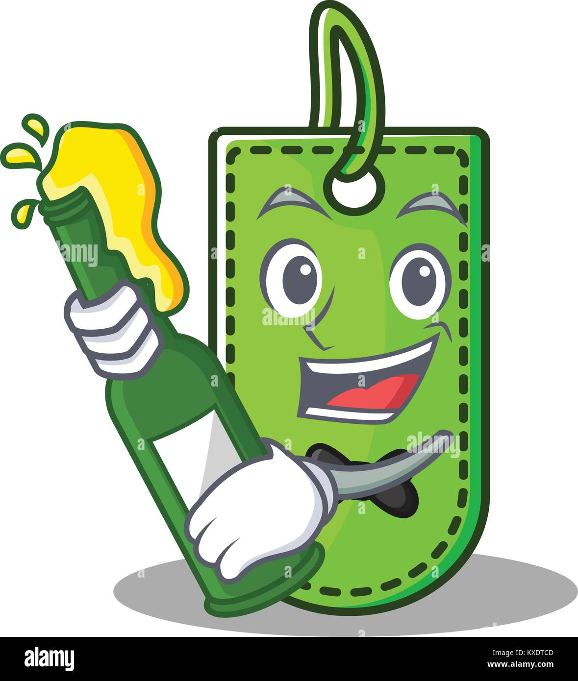 With beer price tag mascot cartoon Stock Vector Image & Art - Alamy