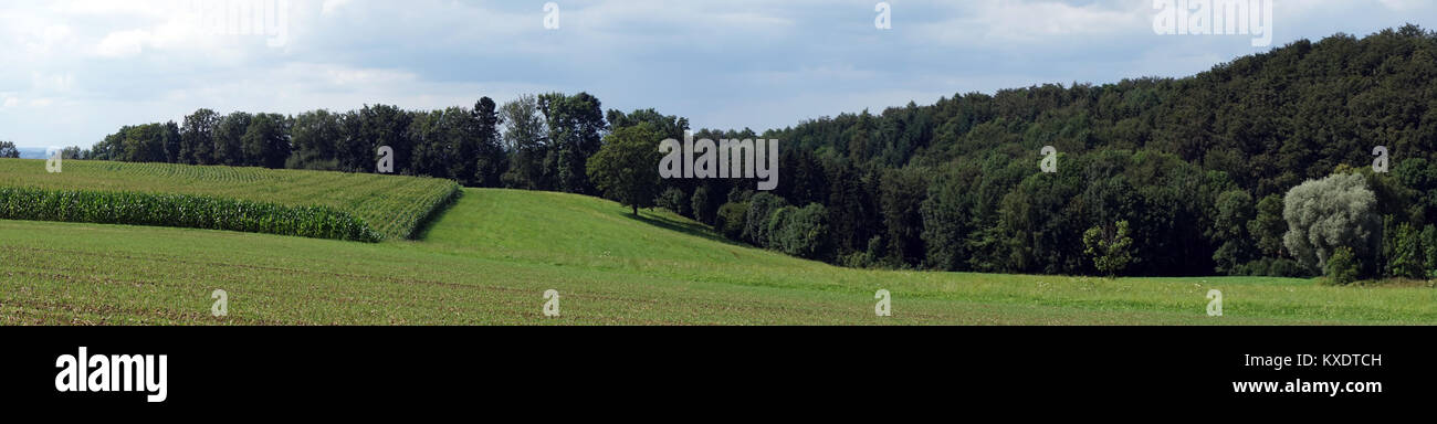 Panorama of farm fields in Germany Stock Photo - Alamy