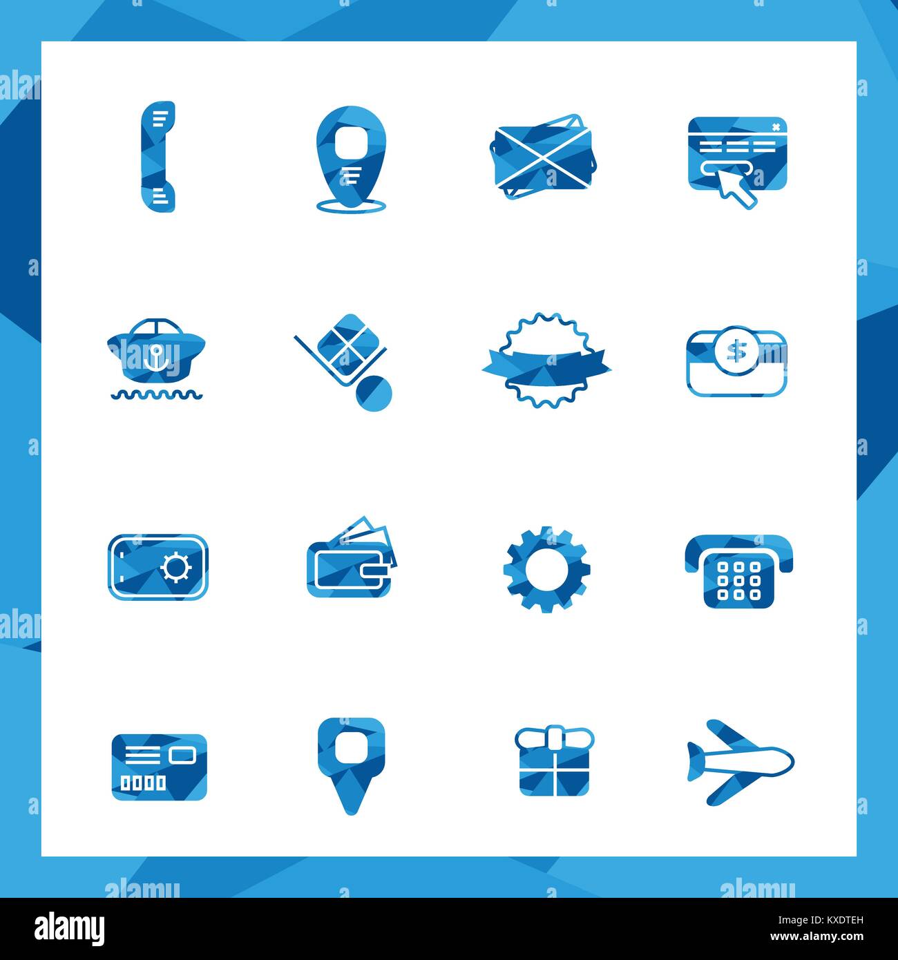 Low poly phone Stock Vector Images - Alamy