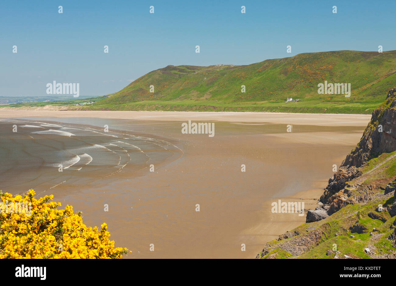 Rhossili Bay, Gower Peninsula, Swansea, South Wales, UK Stock Photo - Alamy