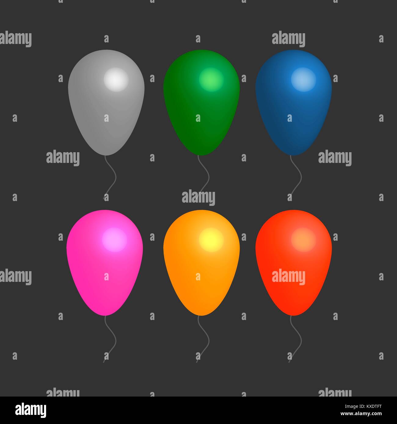 Red blue color realistic Stock Vector Images - Alamy