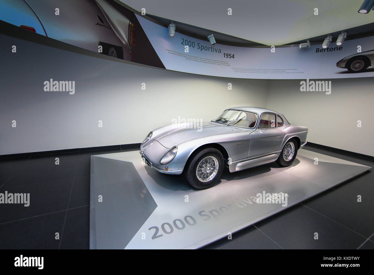 A superb Alfa Romeo 2000 Sportiva model on display at The Historical ...