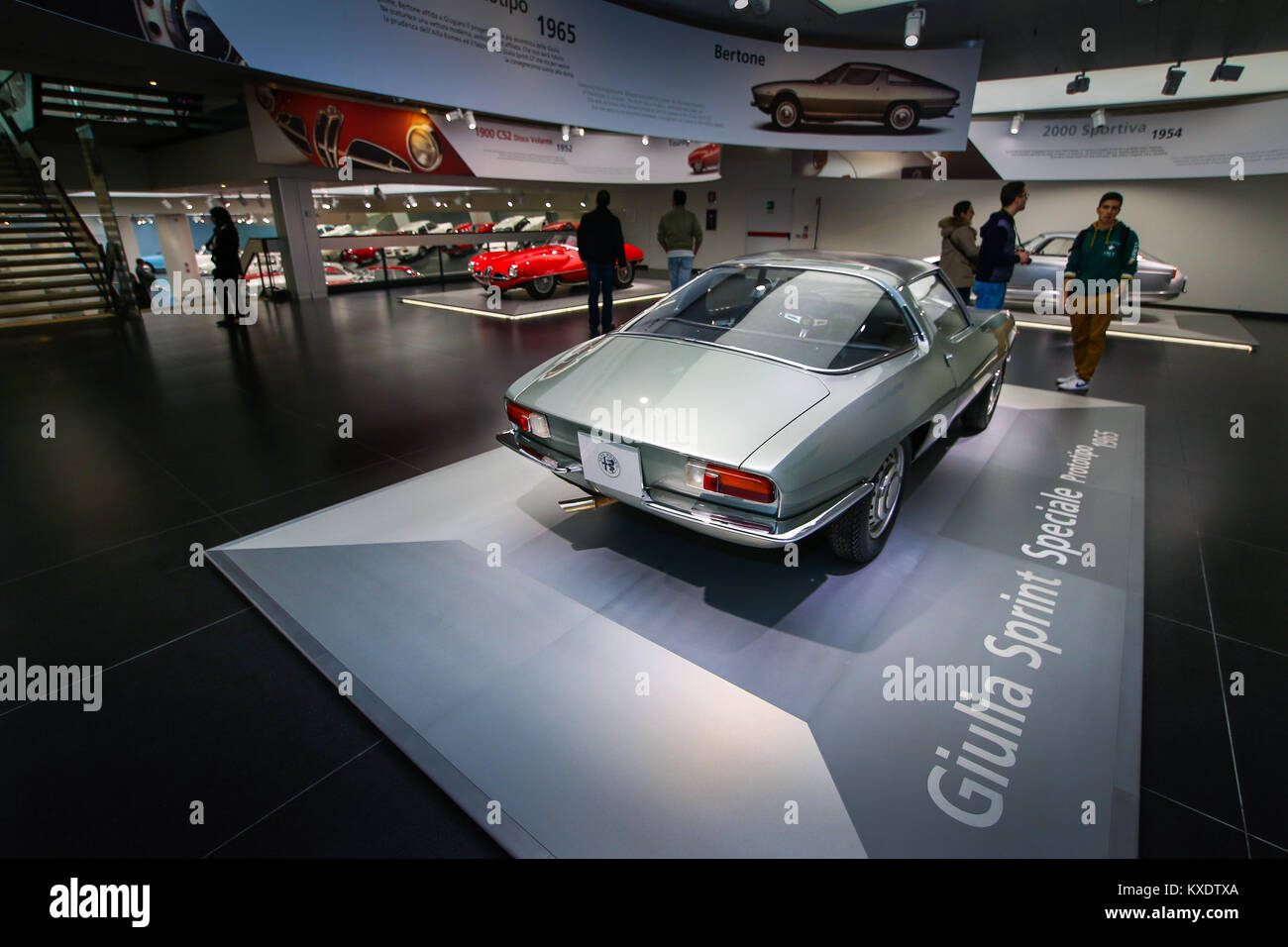A superb Alfa Romeo Giulia Sprint Speciale Prototype model on display ...