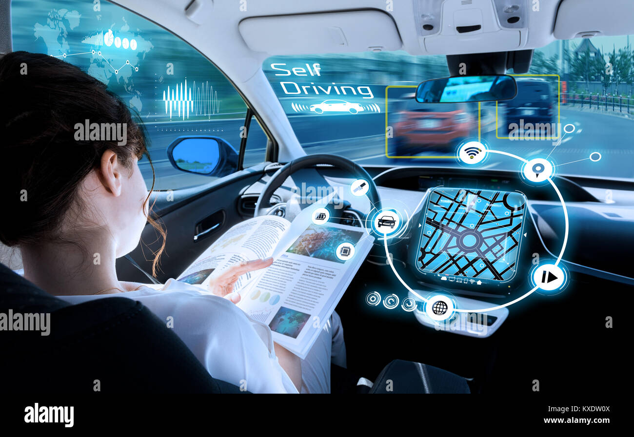 Self driving car hi-res stock photography and images - Alamy