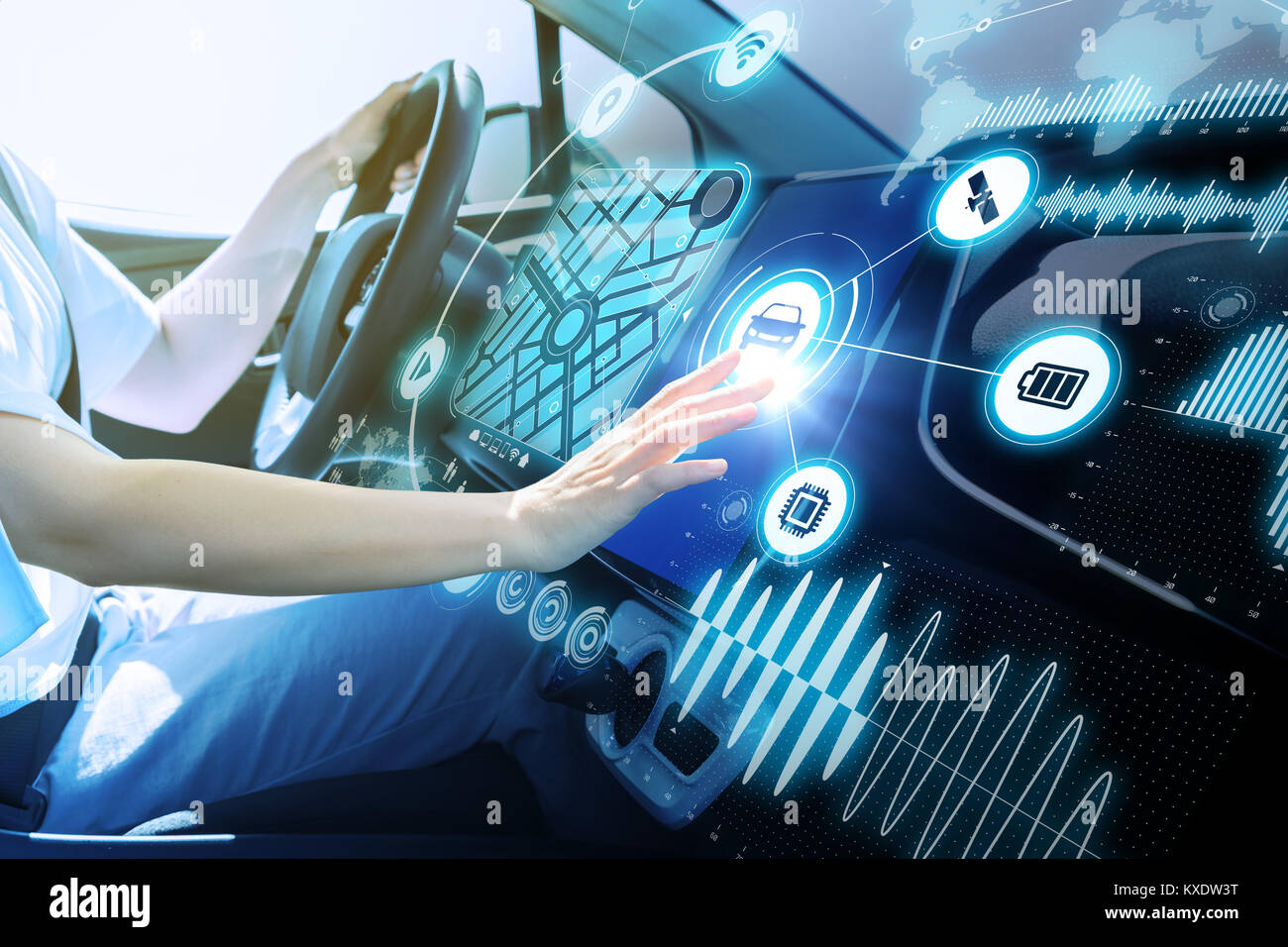 Connected car hi-res stock photography and images - Alamy