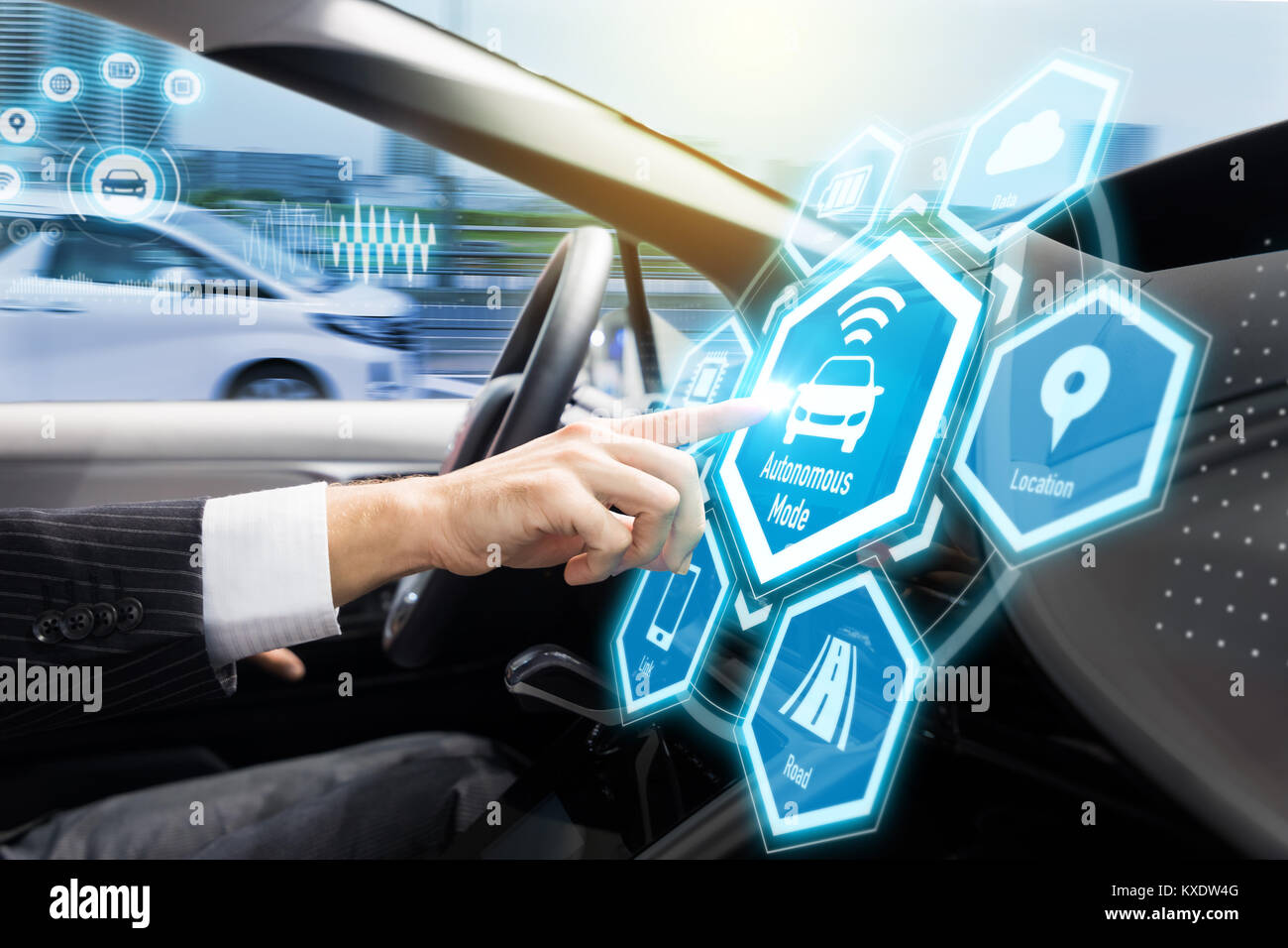 Autonomous vehicle dashboard hi-res stock photography and images - Alamy