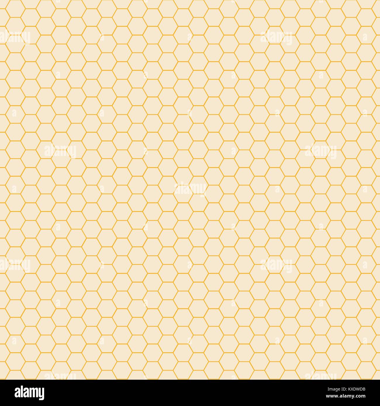 Abstract yellow hexagon pattern background. Honeycomb texture. Vector ...
