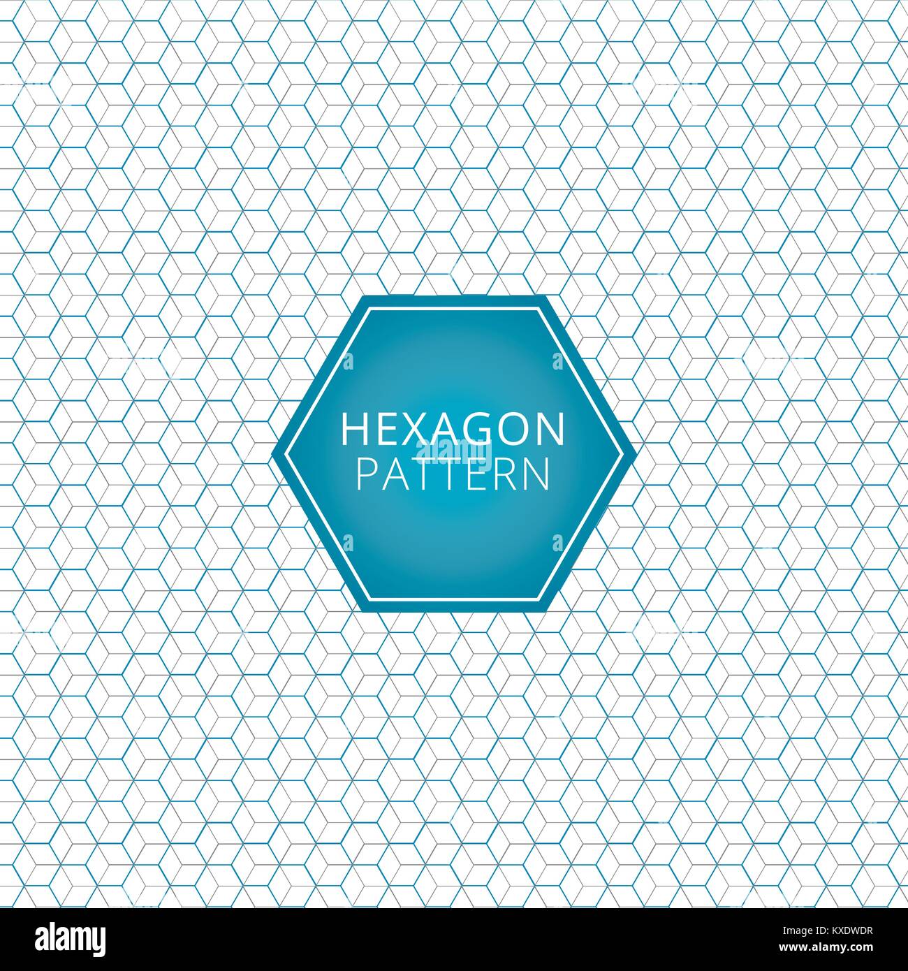 Abstract geometric blue, gray hexagon pattern overlap background ...
