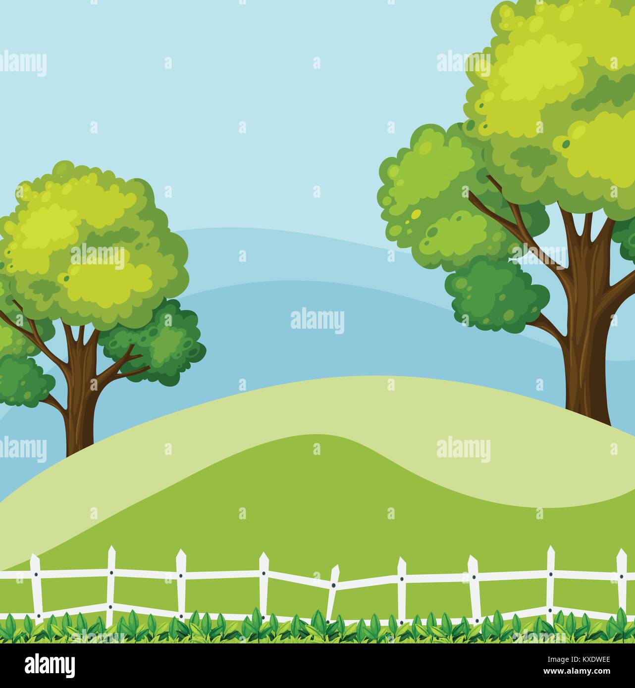Hill setting Stock Vector Images - Alamy