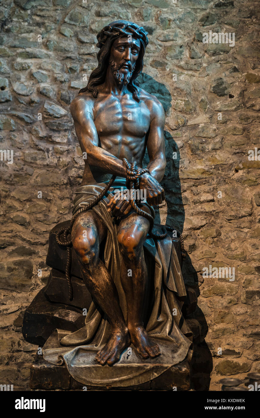 Statue of Jesus Christ in the Basilica of the Holy Blood in the ...
