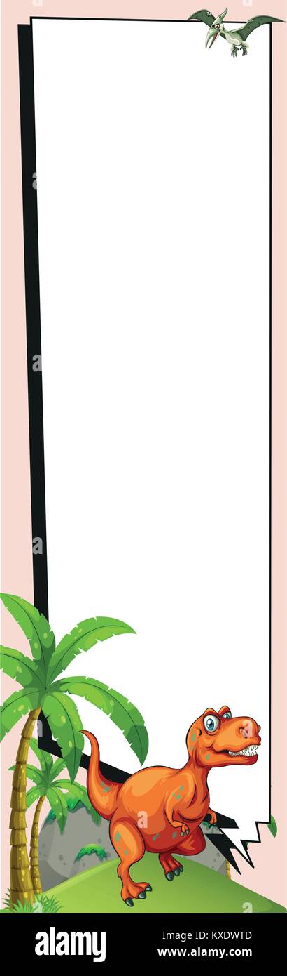 Banner design with T-Rex illustration Stock Vector Image & Art - Alamy