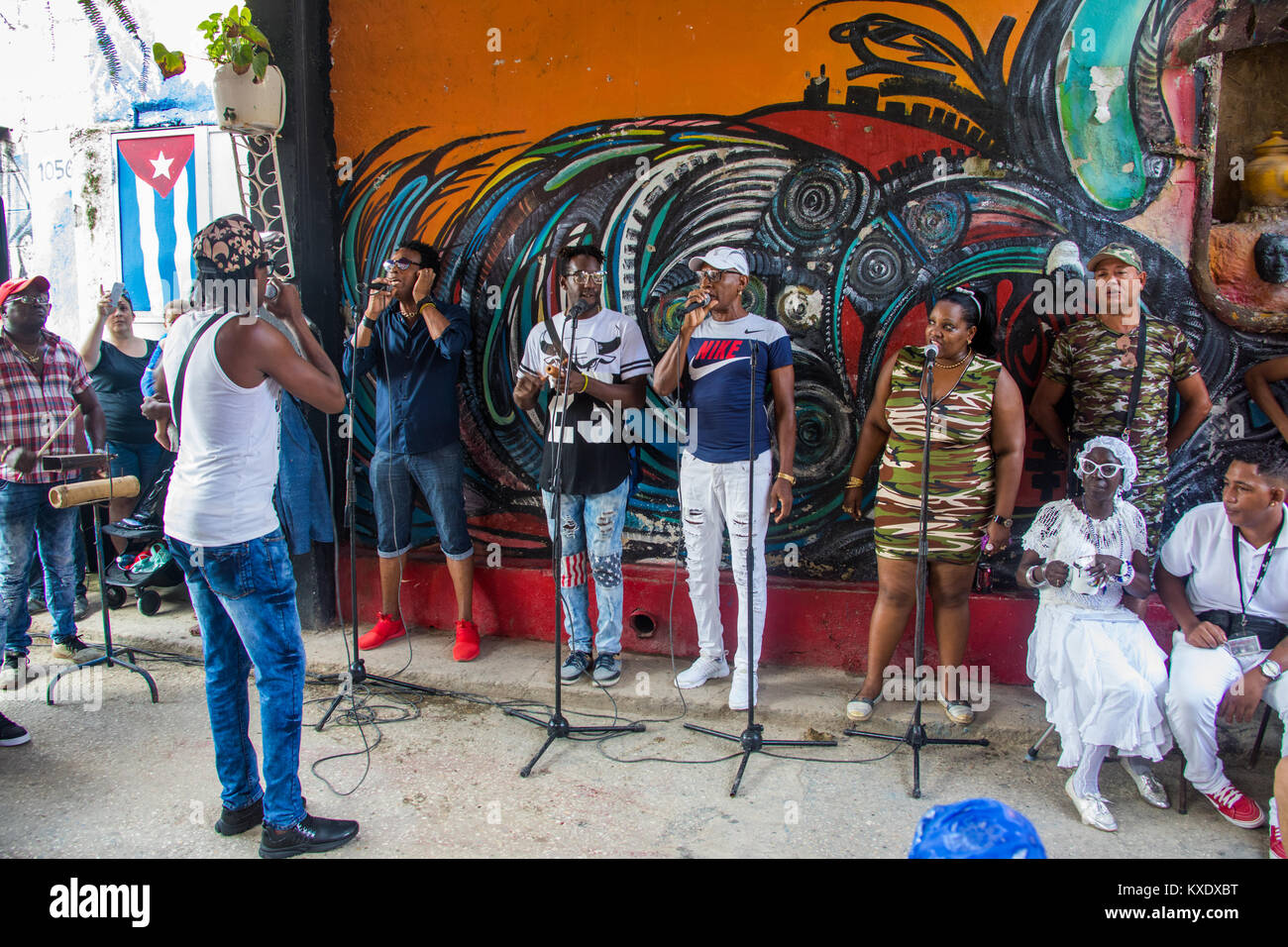 Rumba, Pena Cultural AfroCubana, Callejon de Hamel, Havana, Cuba Stock ...