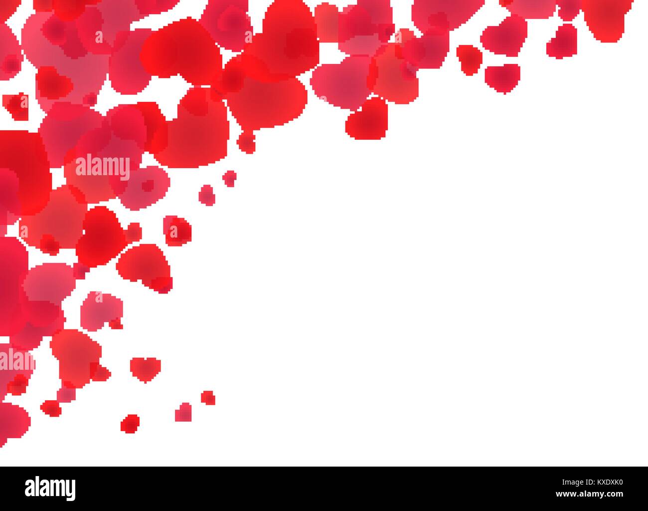 Heart corner elements for design. Festive holiday background Stock ...