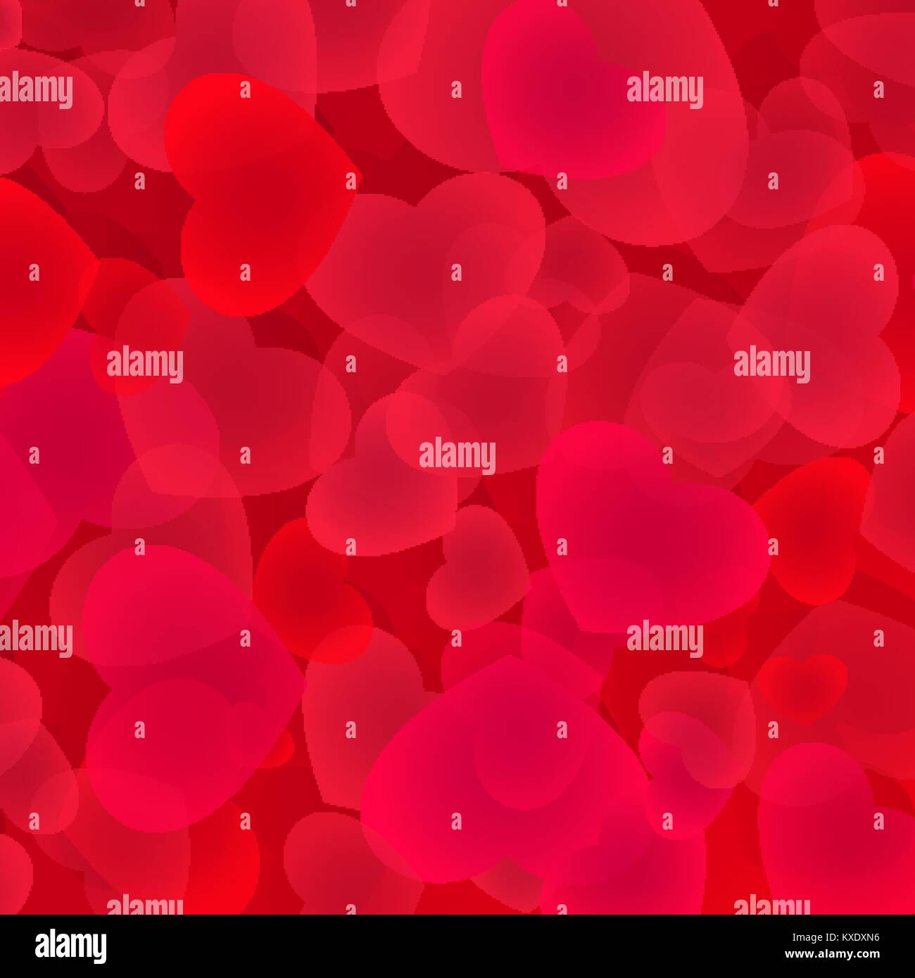 Bright red hearts background. Love backdrop illustration Stock Vector ...