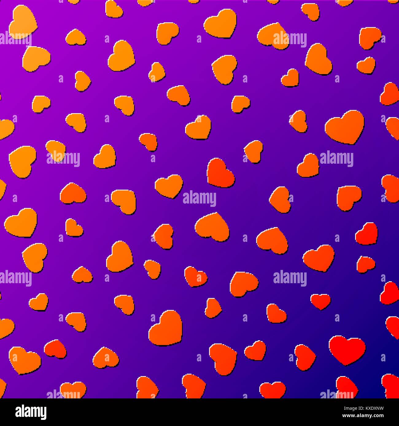 Bright vivid hearts background illustration for design Stock Vector ...