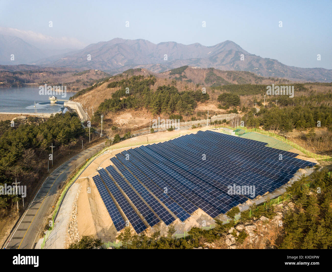 Solar power rural south korea hi-res stock photography and images - Alamy