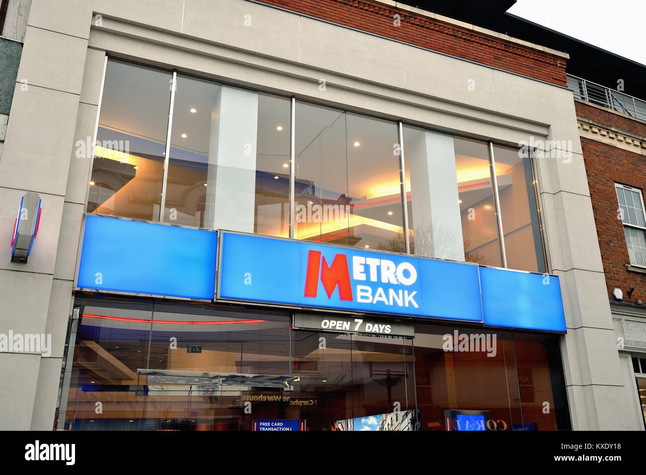 Exterior of the Metro Bank Peascod Street Windsor Berkshire England UK ...