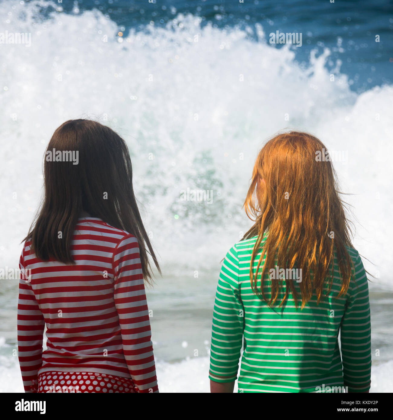 Children Surfing Waves Blue Stock Photos & Children Surfing Waves Blue ...