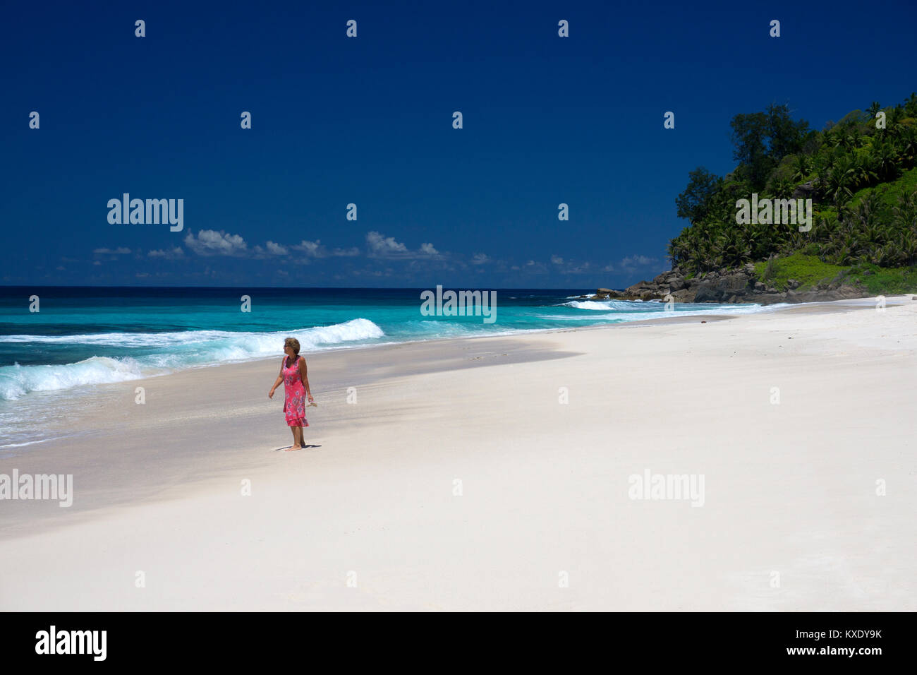 Baia Police Bay Mahe Seychelles Stock Photo - Alamy