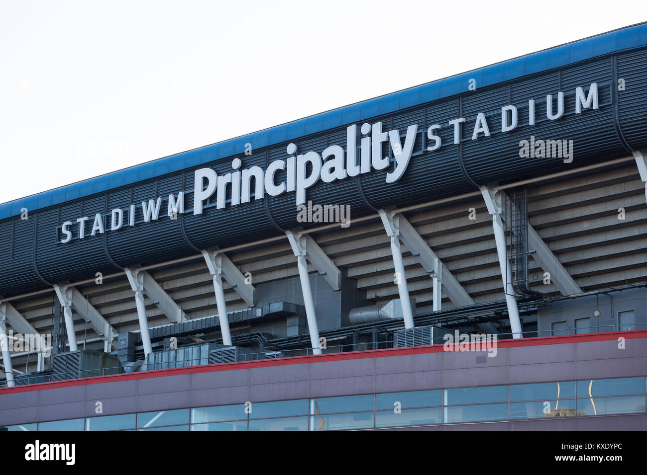 Millenium / Principality Stadium sign in Cardiff Stock Photo - Alamy