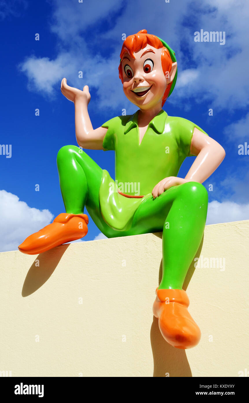 This vivid colored figure of Peter Pan is part of a a huge private ...
