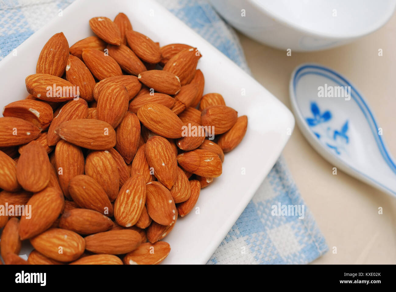 Almond used as food ingredients in Chinese desserts and cuisine. For ...