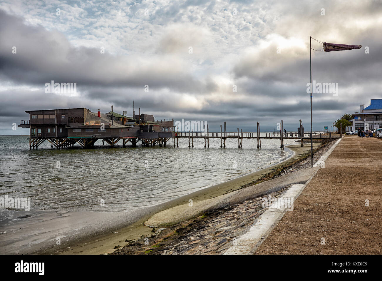 Raft Restaurant, Walvis Bay, Namibia, Africa Stock Photo - Alamy