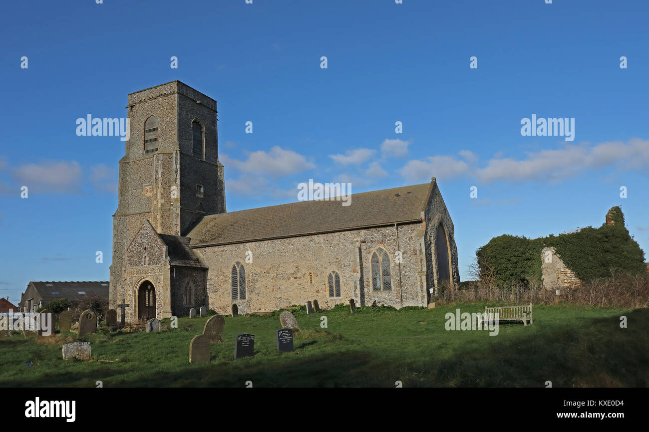 Waxham Church Waxham, Norfolk, UK January Stock Photo - Alamy