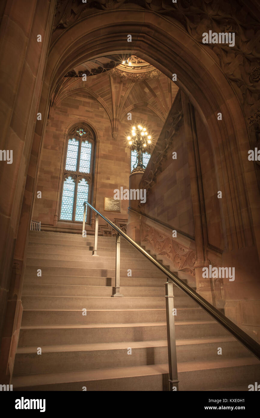 An image of the interior of the John Rylands Library in city centre ...