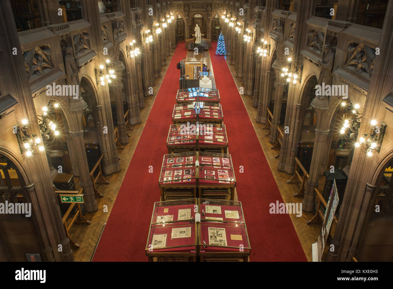 An image of the interior of the John Rylands Library in city centre ...