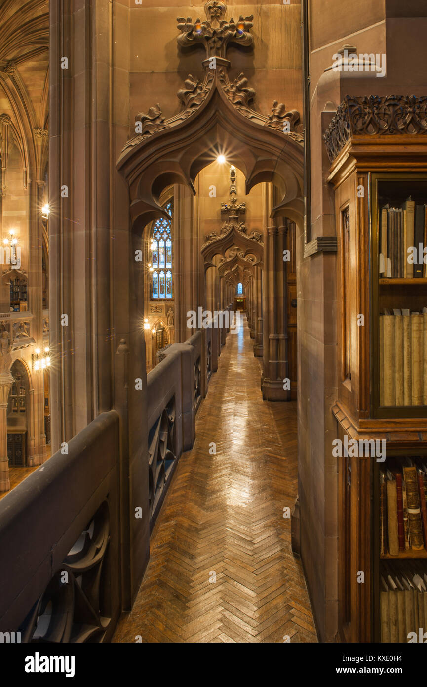 An image of the interior of the John Rylands Library in city centre ...