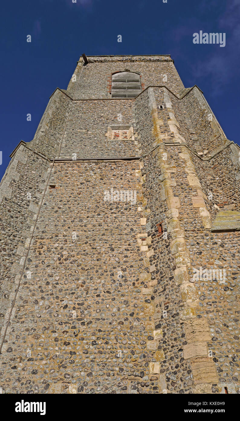 Waxham Church tower Waxham, Norfolk, UK January Stock Photo - Alamy