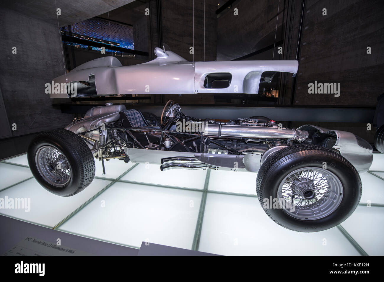 Mercedes Formula 1 cars from Mercedes Museum Stock Photo - Alamy