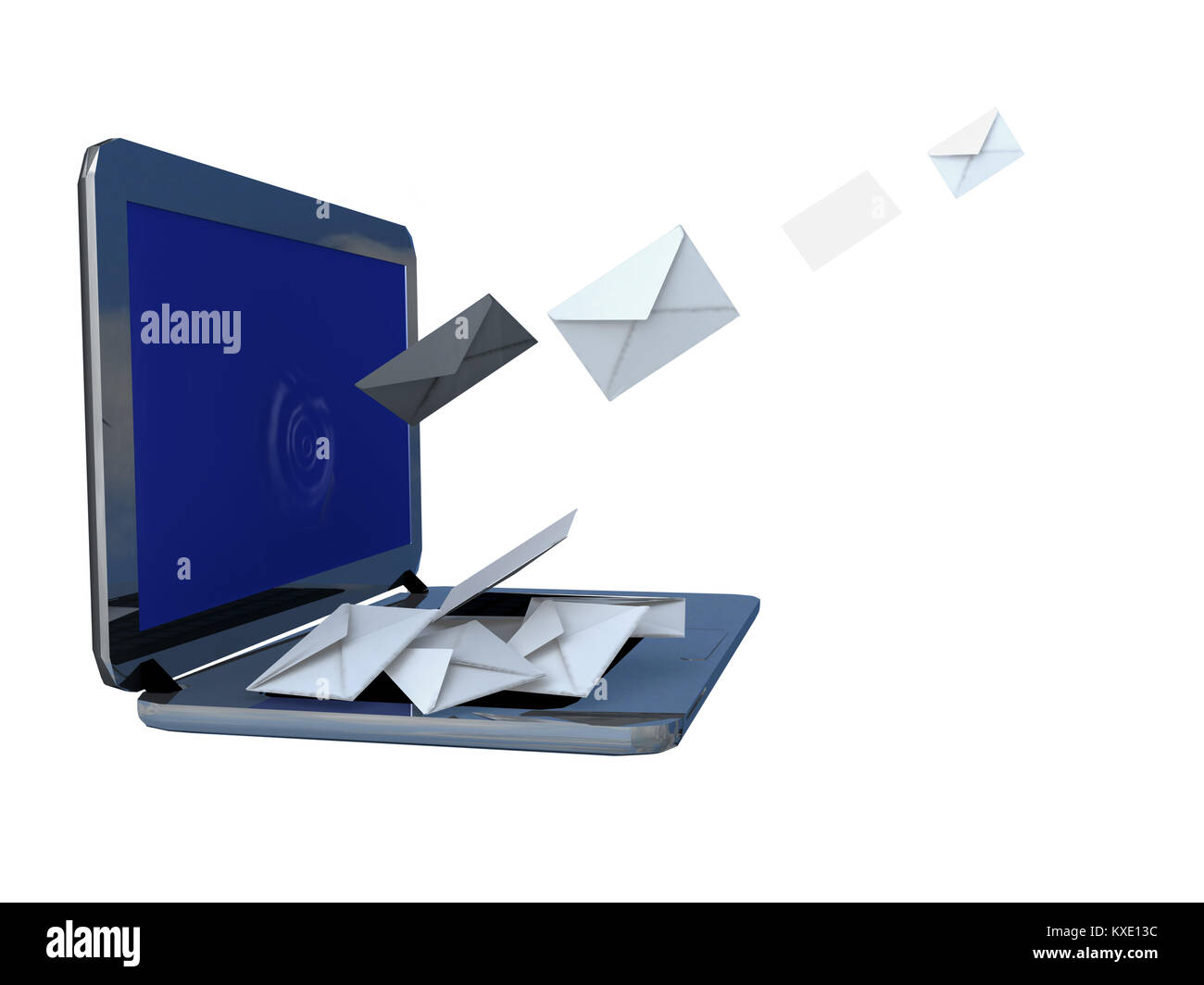 Email computer screen envelope letter hi-res stock photography and ...