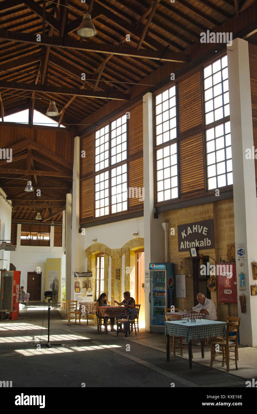 A cafe and restaurant in a shopping mall in North Nicosia, Cyprus with ...