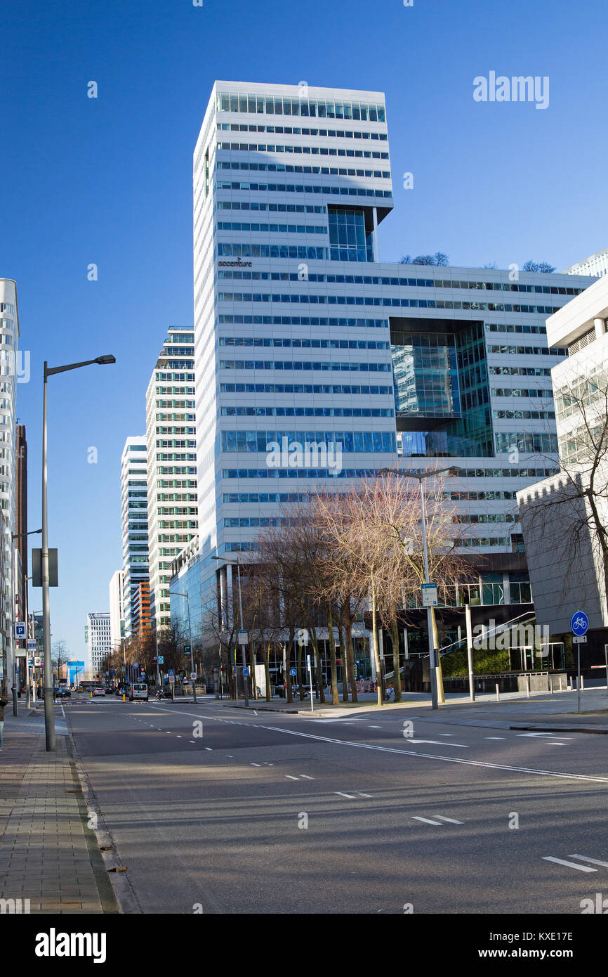 complex of Amsterdam Zuidas development office buildings Stock Photo ...