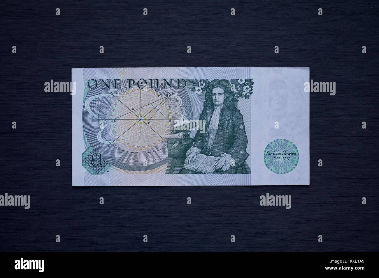 Uk old one pound note hi-res stock photography and images - Alamy