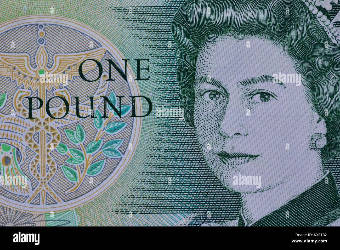 Old British One Pound Note High Resolution Stock Photography and Images ...