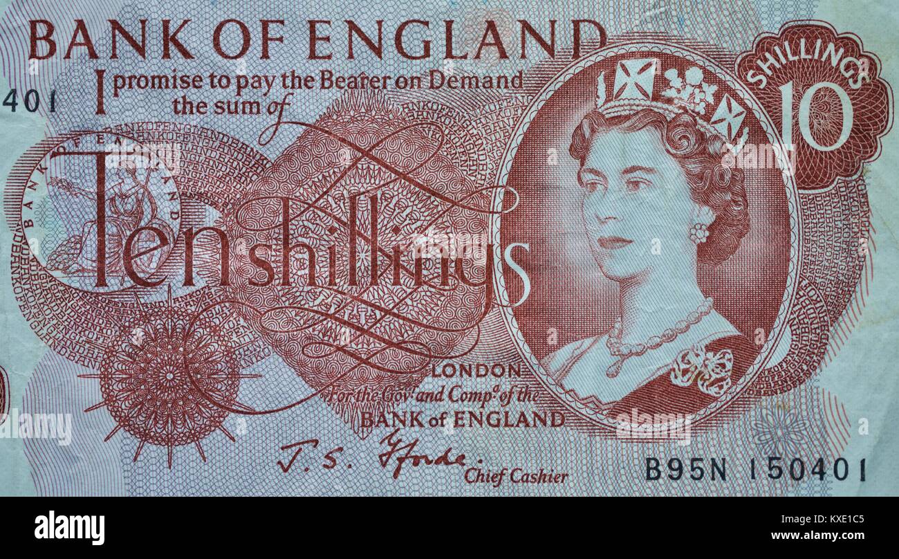 Ten shilling note hi-res stock photography and images - Alamy