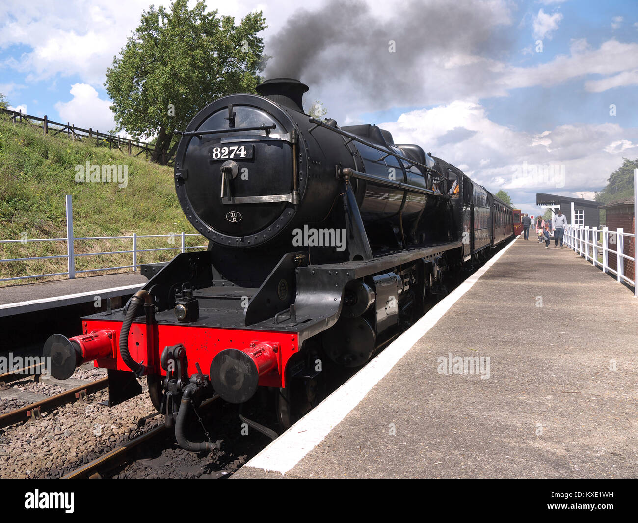 Ex turkish Stanier 8f on the Great Central Railway North Ruddington ...