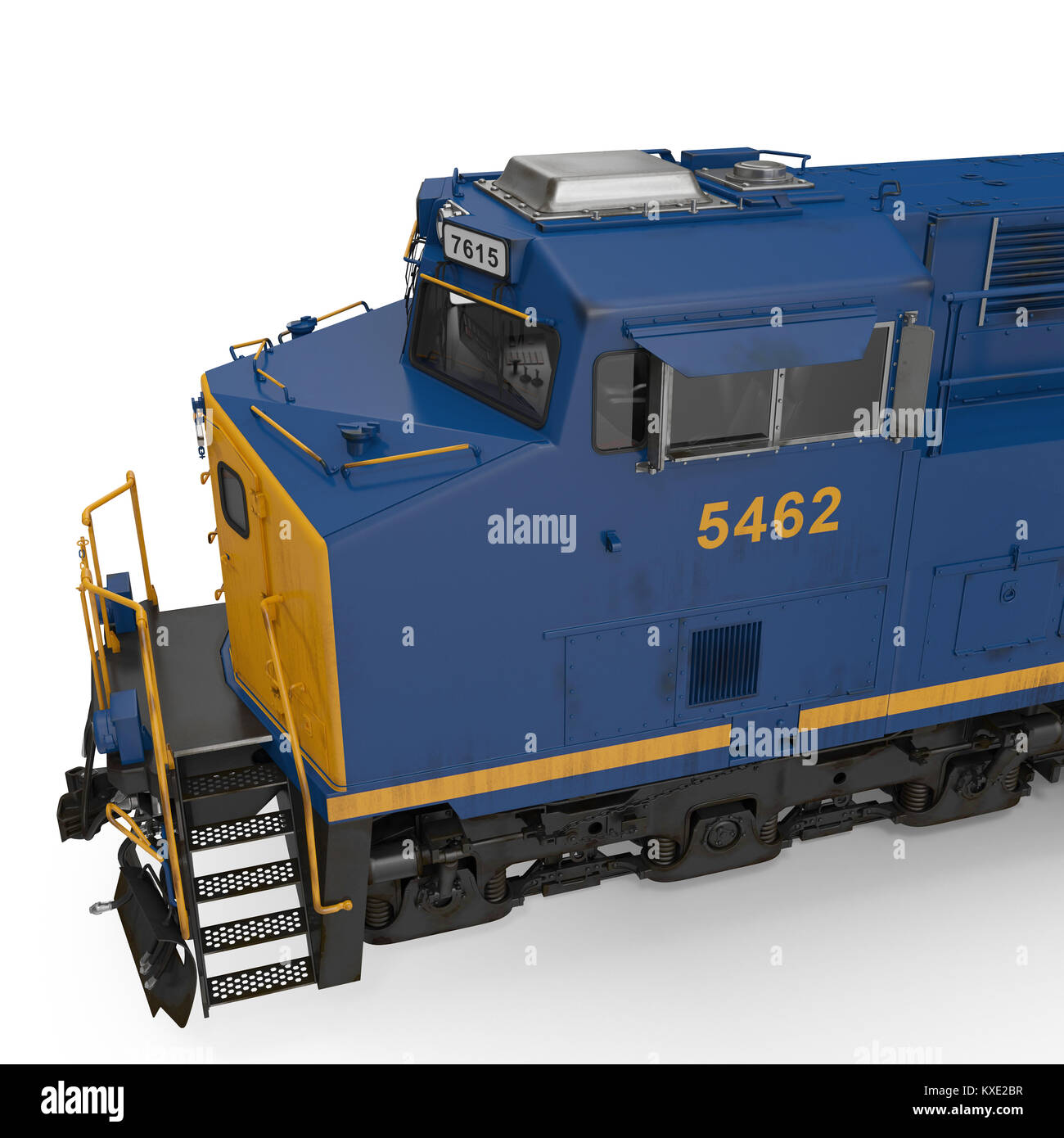 3d illustration diesel locomotive hi-res stock photography and images ...