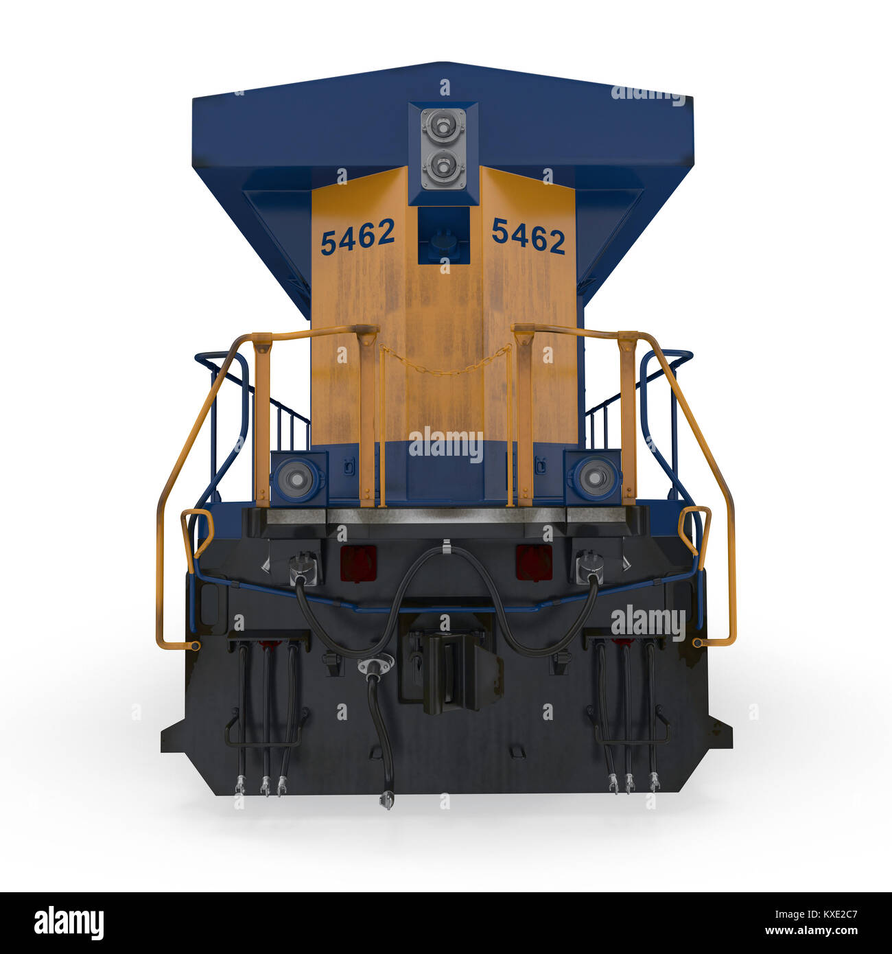 Rear of freight train Cut Out Stock Images & Pictures - Alamy