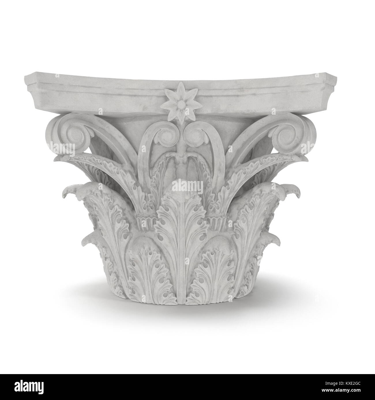 Corinthian capital on column Cut Out Stock Images & Pictures - Alamy