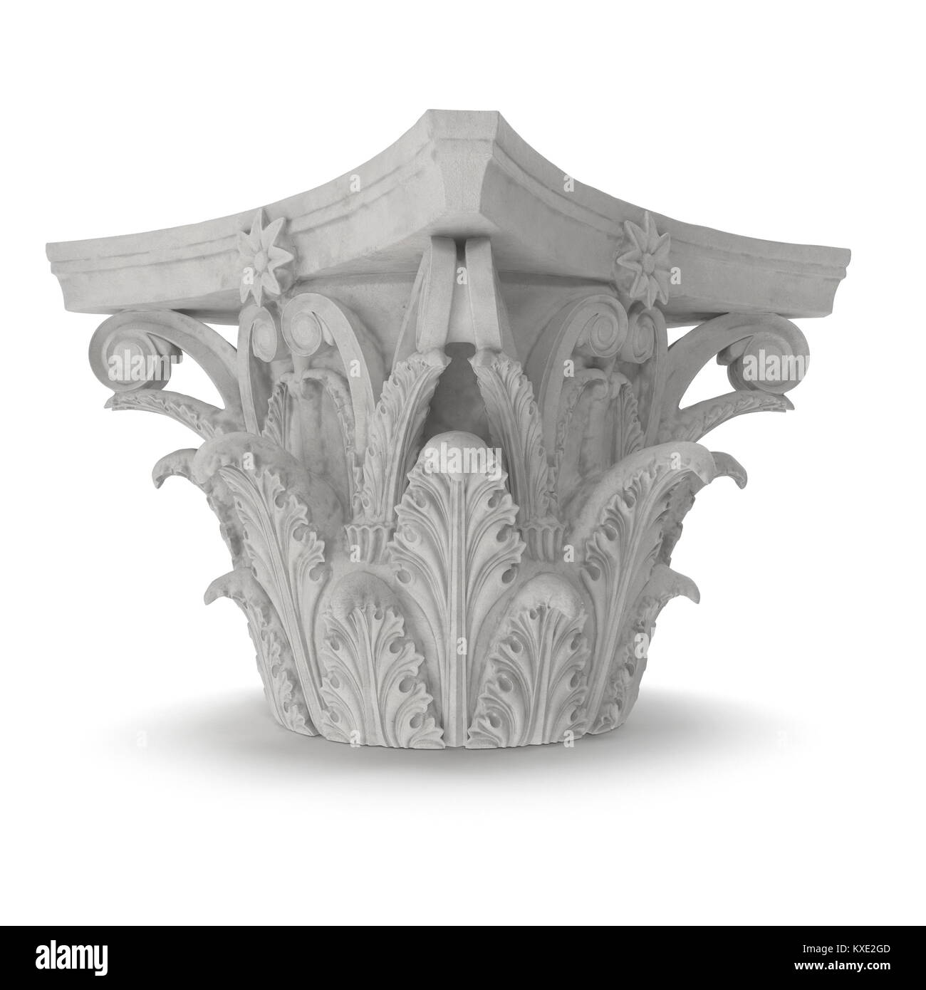 Corinthian capital on column Cut Out Stock Images & Pictures - Alamy