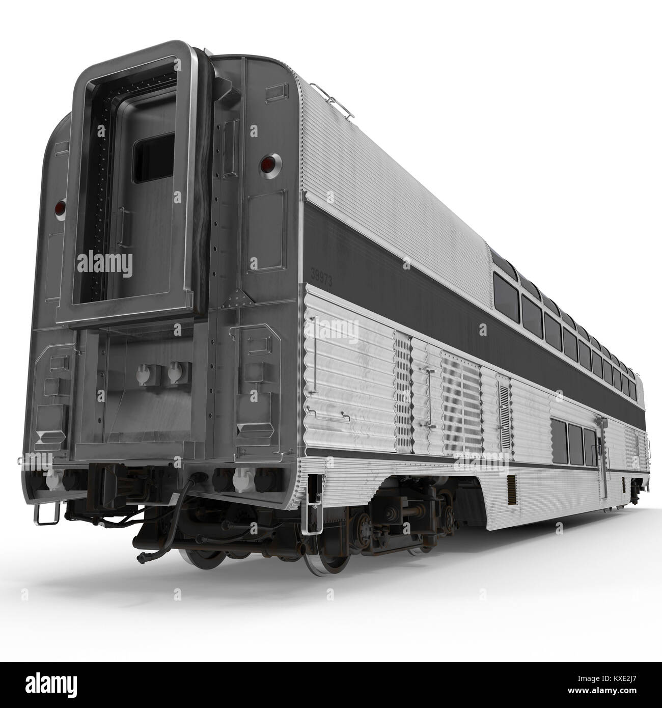 Double decker train Cut Out Stock Images & Pictures - Alamy